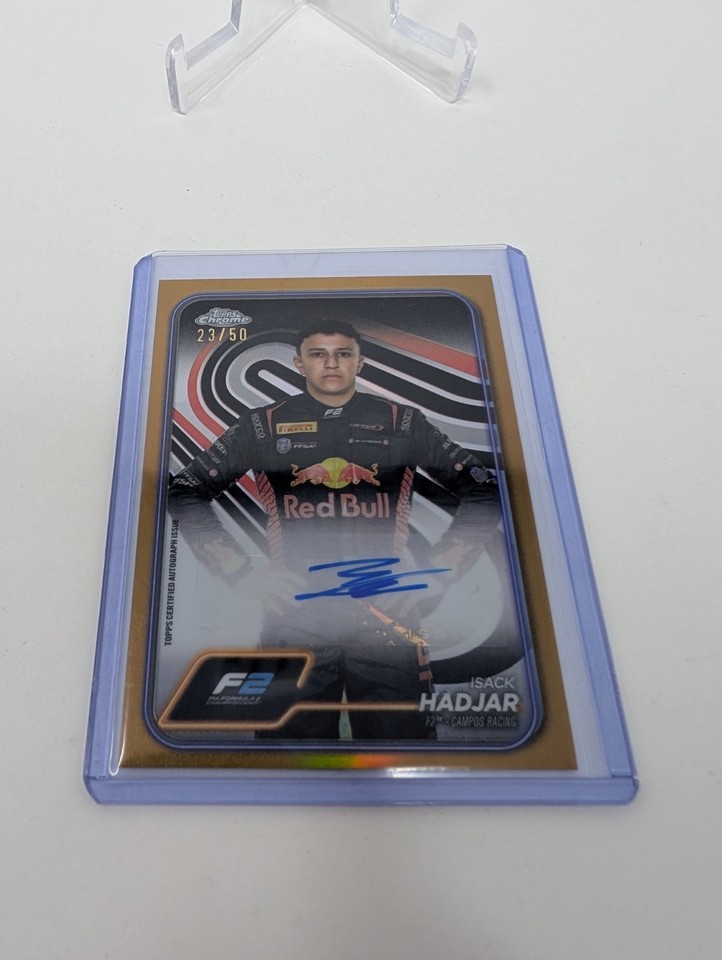 Isack Hadjar 2024 Topps Chrome Formula 1 F1 Gold Autograph /50 | eBay UK