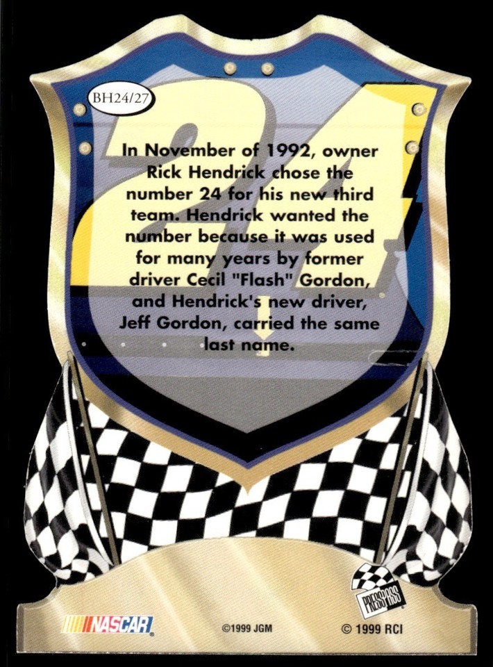 1999 Press Pass Badge of Honor Die Cut Jeff Gordon #BH24 | eBay UK