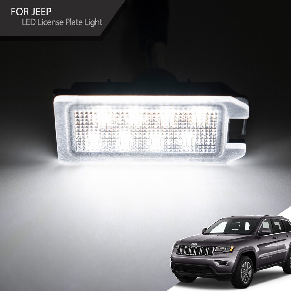 For Jeep Grand Cherokee 2014-2020 White LED License Plate Number Light ...
