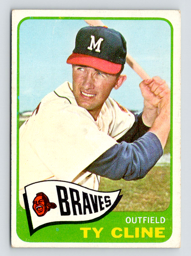1965 Topps Card, #63 Ty Cline, Milwaukee Braves | eBay