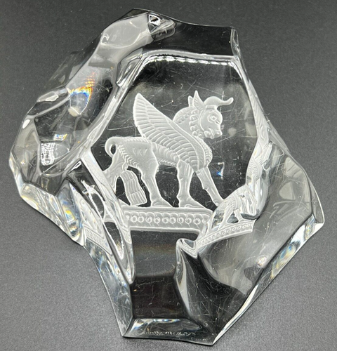 VAL ST. LAMBERT CRYSTAL GRIFFIN PAPERWEIGHT | eBay