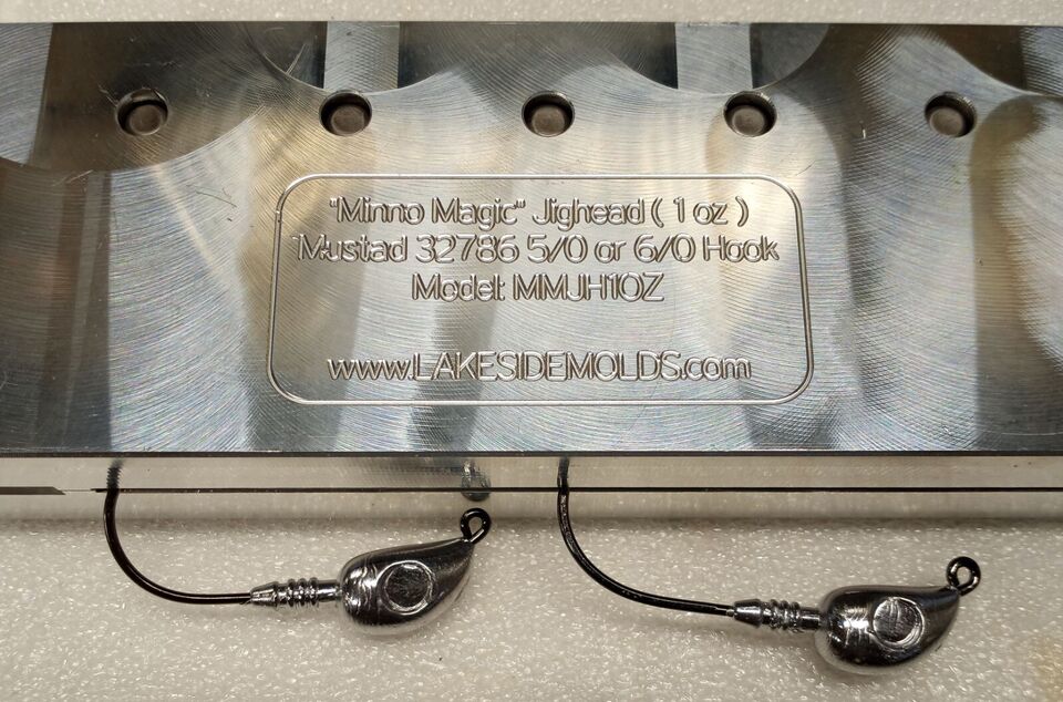 Mullet Jig head Mold -Spotted Seatrout, Flounder, Puppy Drum ( 1 oz ...