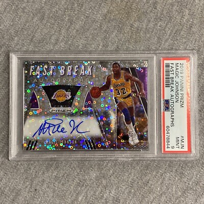 2019-20 Prizm Magic Johnson Fast Break Autographs Prizm Auto #FB-MJN ...