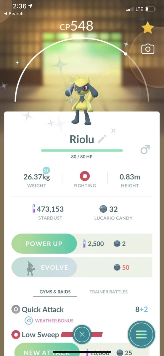 Pokemon Shiny Riolu