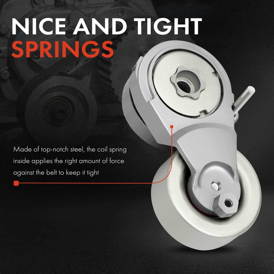 Belt Tensioner Assembly w/ Pully for Nissan Sentra Versa NV200 Tiida ...