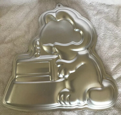 Garfield Cake Pan Wilton 2105 2447 Cat Baking Mold Tin Birthday Vintage ...