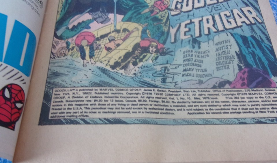 Marvel Comics Godzilla King Of The Monsters #10 14 15 Lot Yetrigar ...