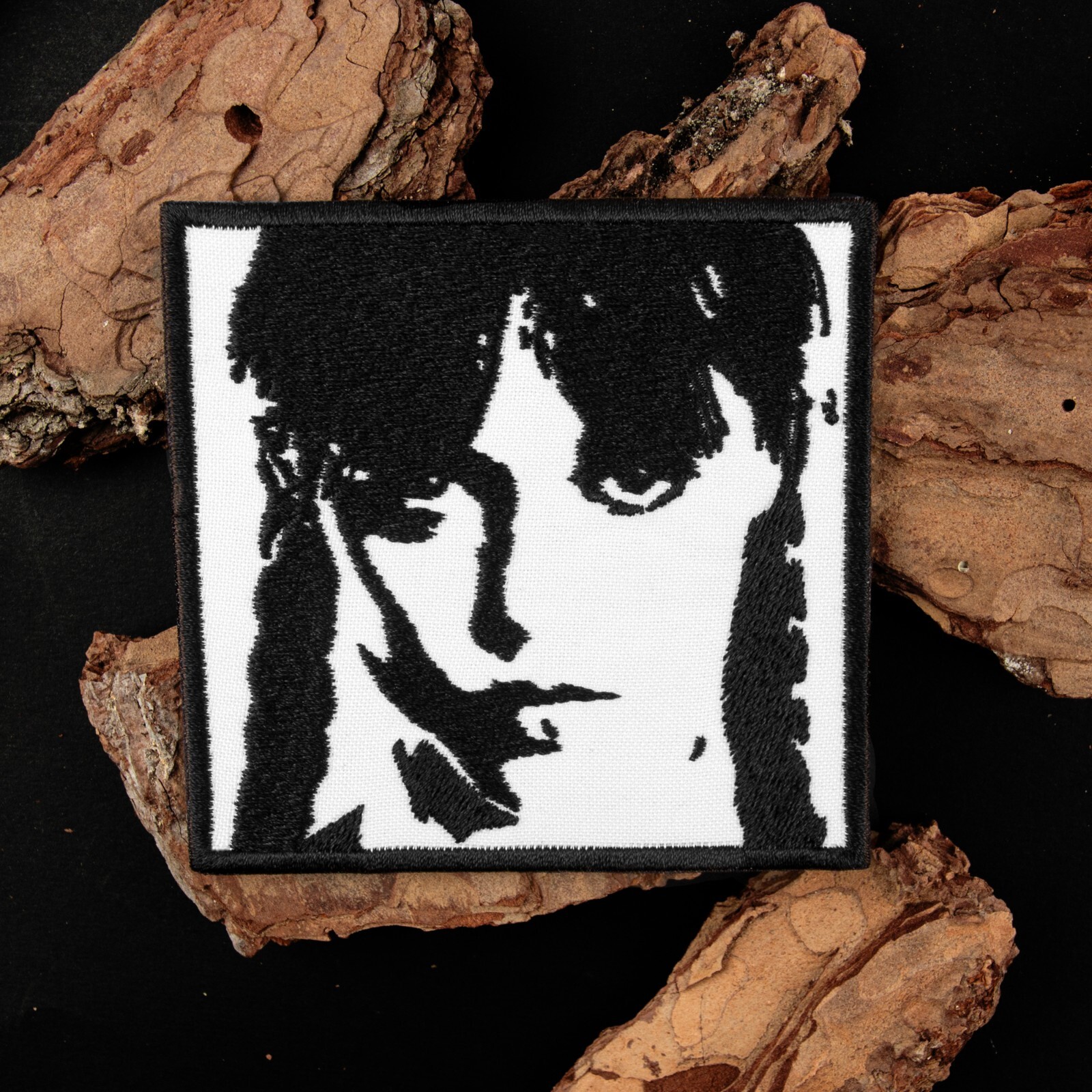 Wednesday Adams Portrait Embroidered Patch, Jenna Ortega Face, Iron On ...