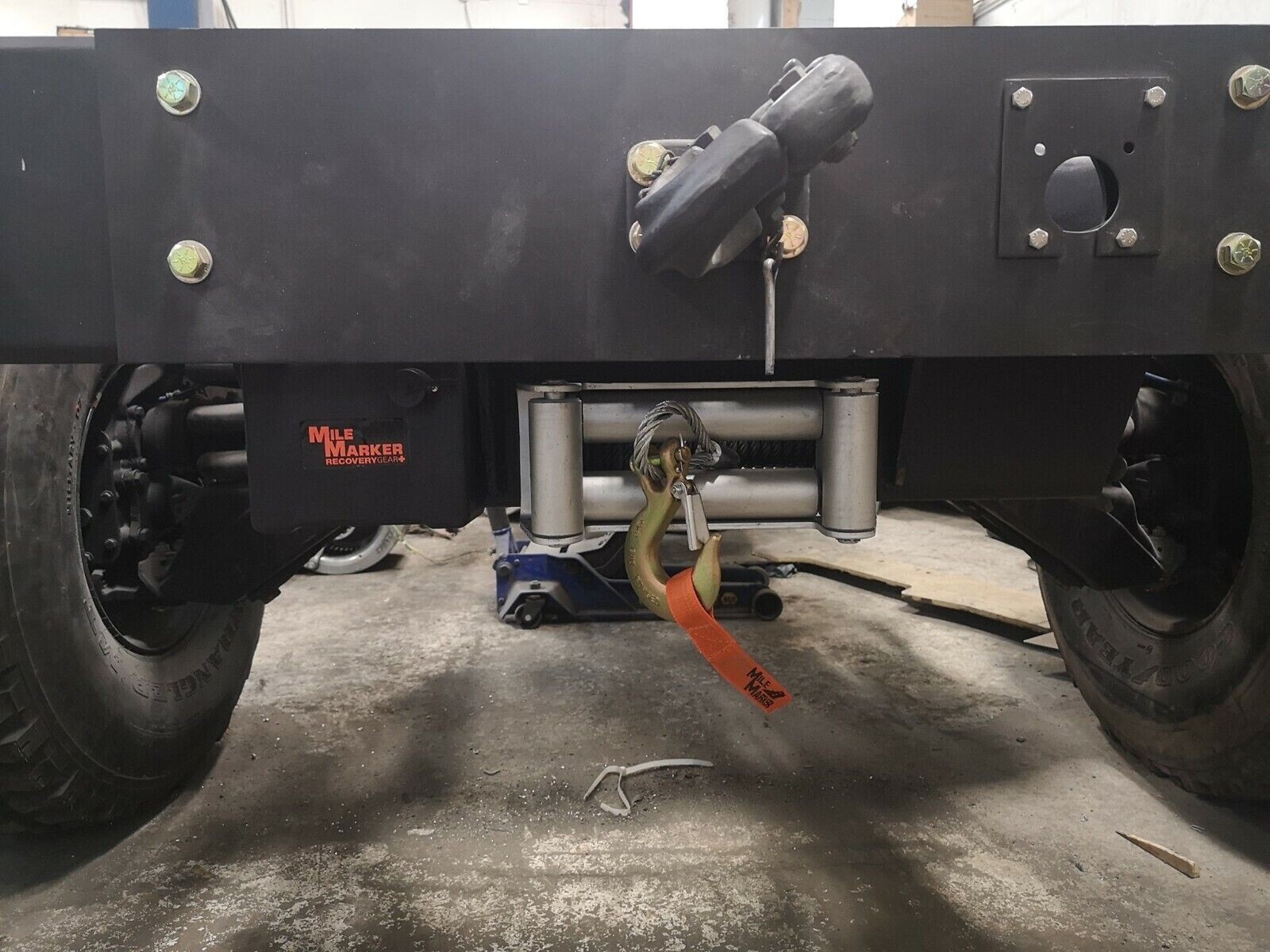 Mile Marker HMMWV HUMVEE 12K ELECTRIC 24V WINCH 12000 lbs Military ...