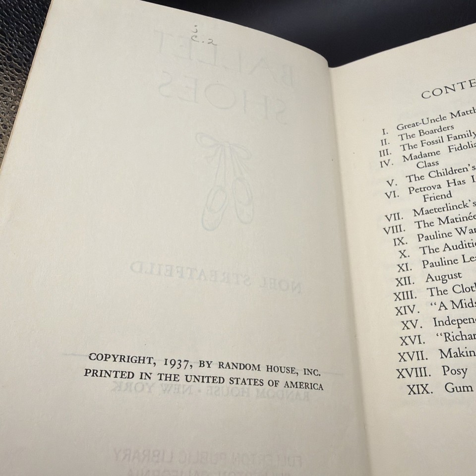 1937 Ballet Shoes by Noel Streatfeild Random House HC Library Binding ...