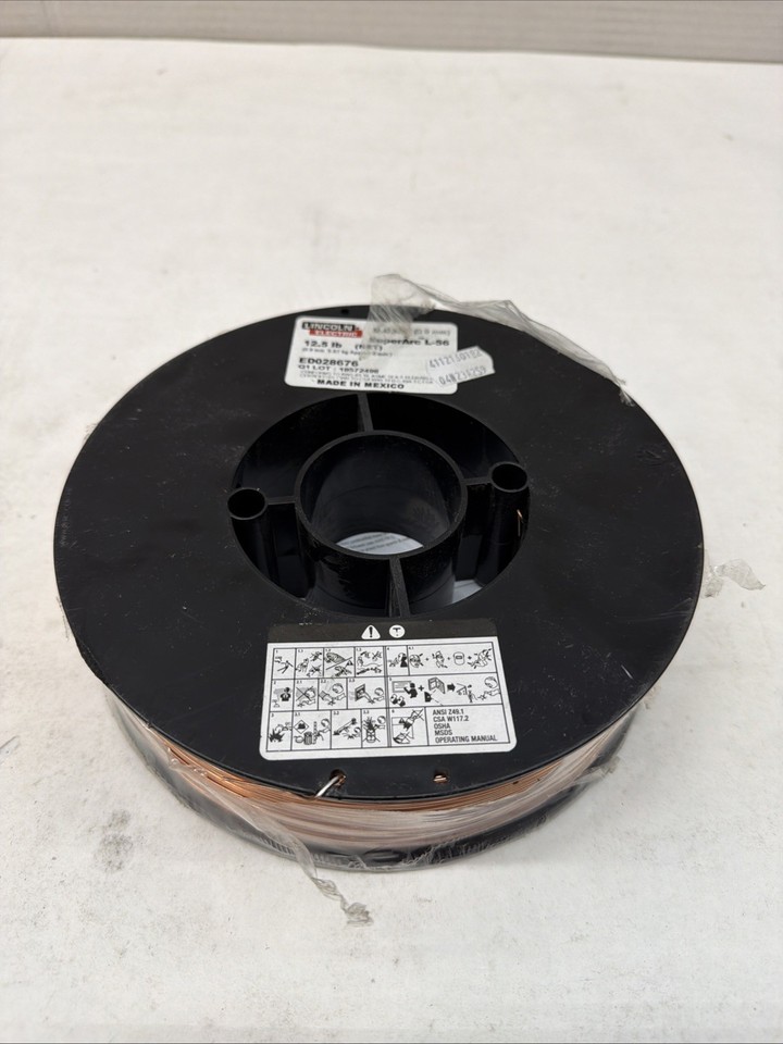 LINCOLN ELECTRIC ED028676 MIG Welding Wire,L-56,.035,Spool 12C093 | eBay