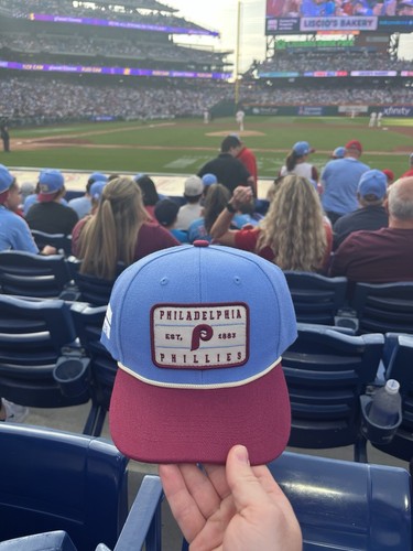 2025 Philadelphia Phillies SGA Retro Cap Throwback Powder Blue Hat SGA ...