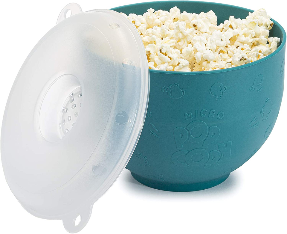 Silicone Popcorn Popper, Collapsible Hot Air Microwavable Popcorn Maker ...
