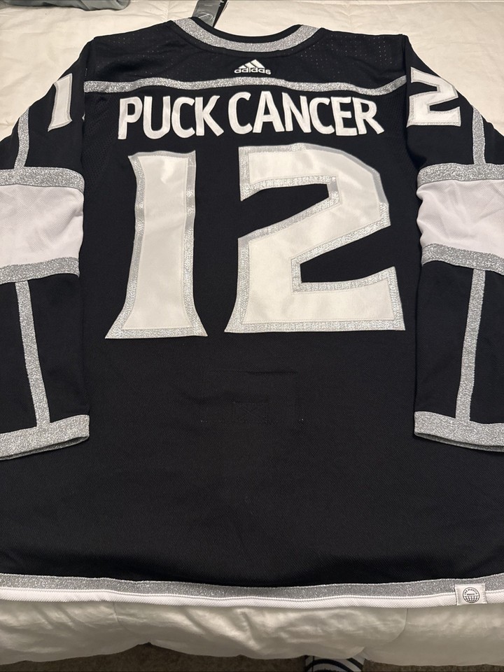 Adidas NHL Los Angeles Kings #12 Puck Cancer Awareness Hockey Jersey ...