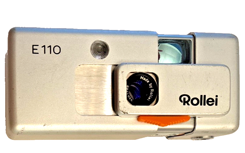 ROLLEI MODEL E110 SILVER COMPACT 110 FILM CAMERA WITH SOFT CASE | eBay