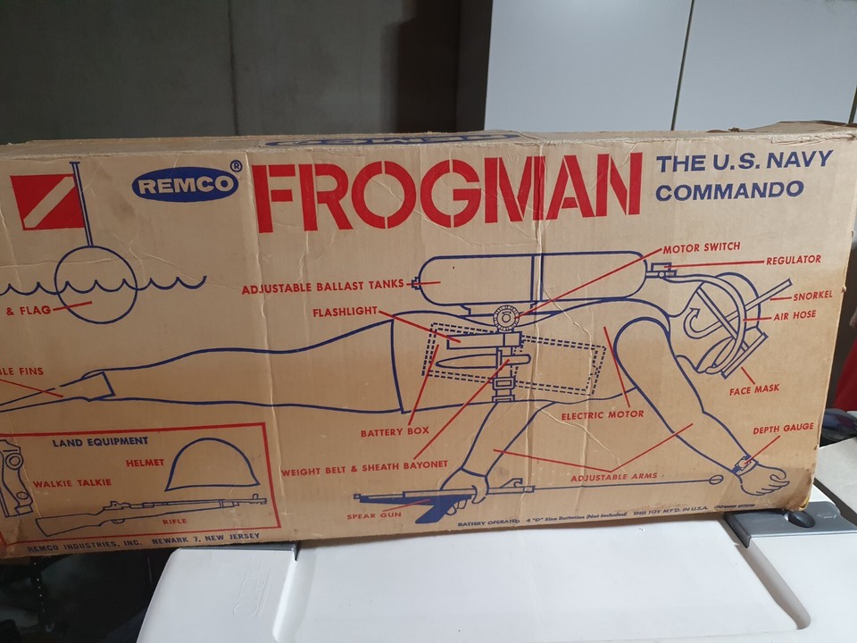 Vintage Remco Frogman Box Only NEW PICS | eBay