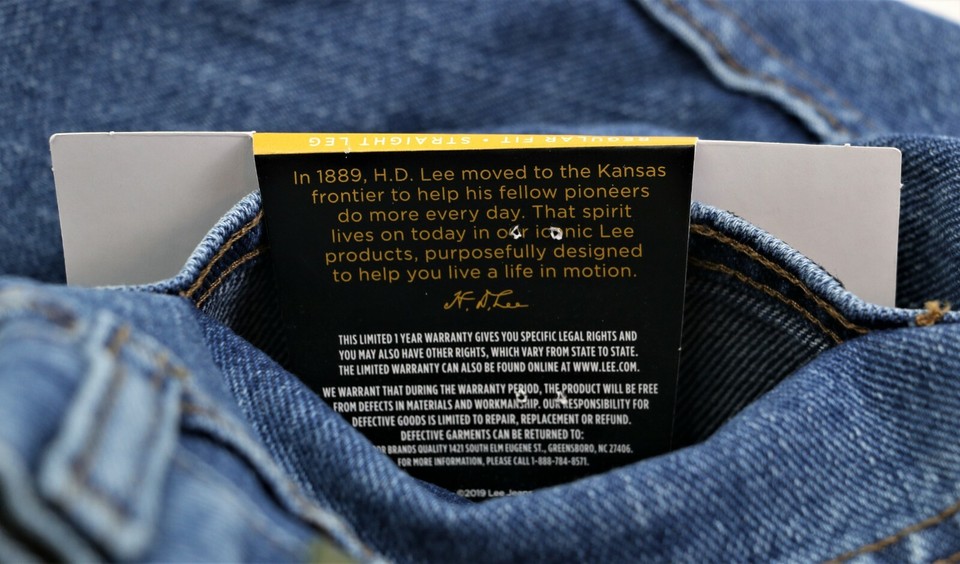 New LEE Regular Fit Jeans All Men’s Sizes Four Colors Lee Classic ...