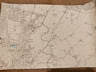 Original 1899 OS Map Sheet Woodford Snaresbrook Forest Wanstead ...