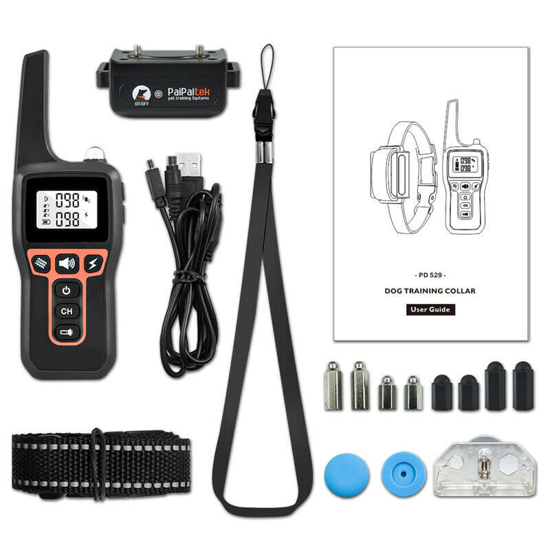 3280 FT Remote Dog Shock Training Collar Rechargeable Waterproof LCD ...