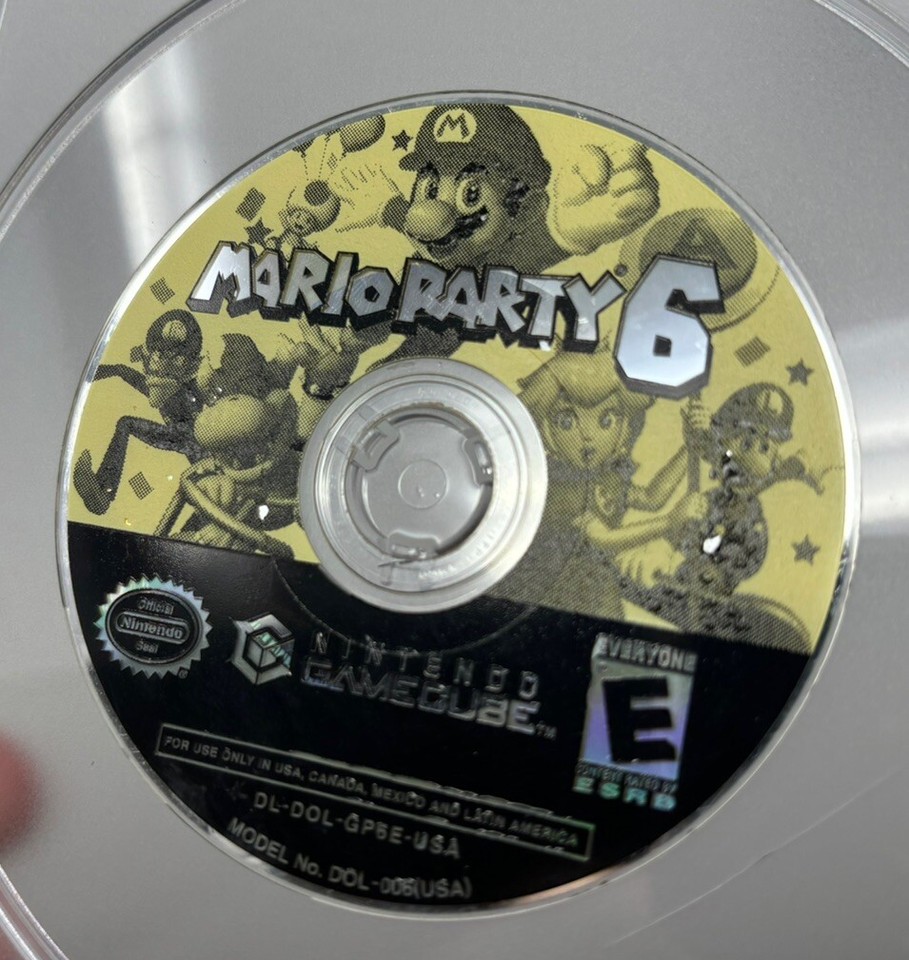 Mario Party 6 (Nintendo GameCube, 2004) *Disc Only* TESTED 45496962586 ...