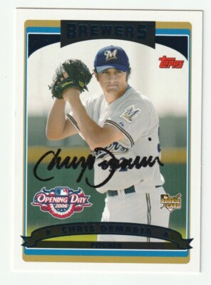 Chris Demaria Signed 2006 Topps Opening Day Brewers Card #156 Auto ...