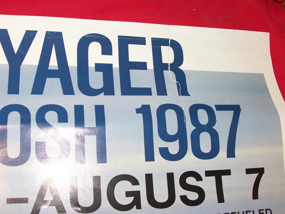 Autographed Model 76 Voyager Poster Signed by Dick Rutan & Jeana Yeager ...