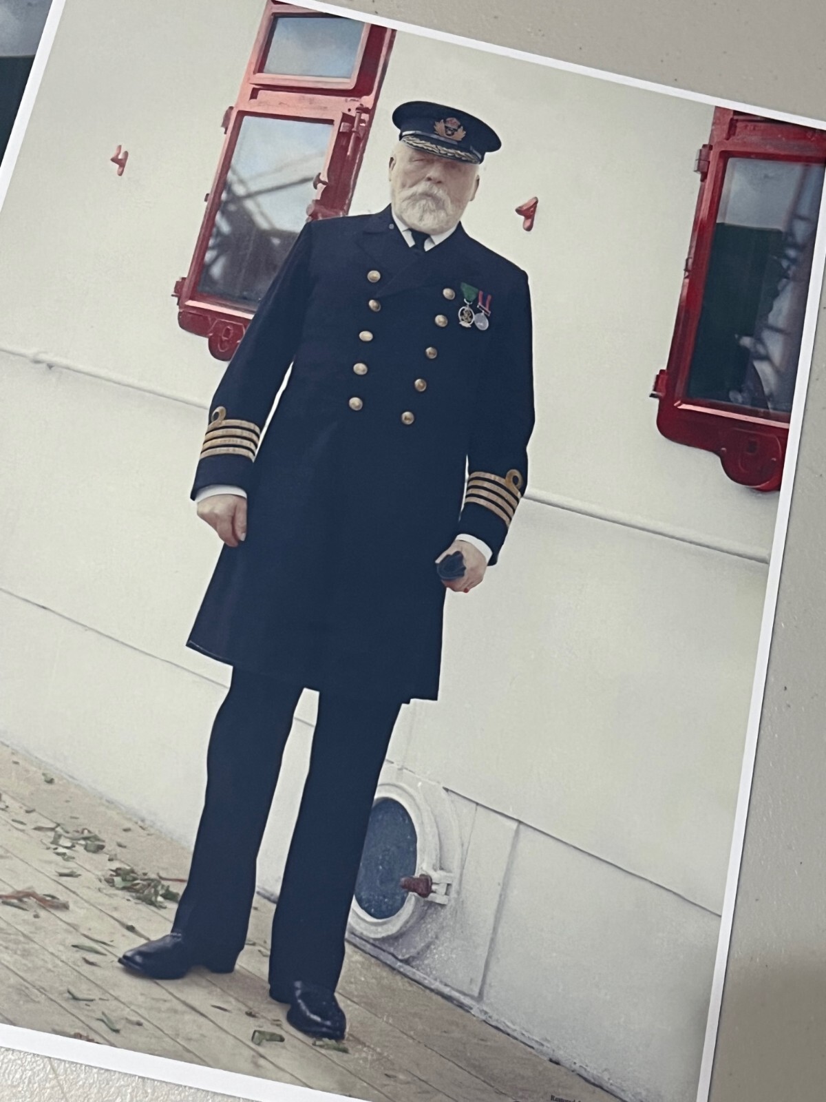 INCREDIBLE COLORIZED IMAGE OF TITANIC CAPTAIN E.J. SMITH, BEAUTIFUL HQ ...