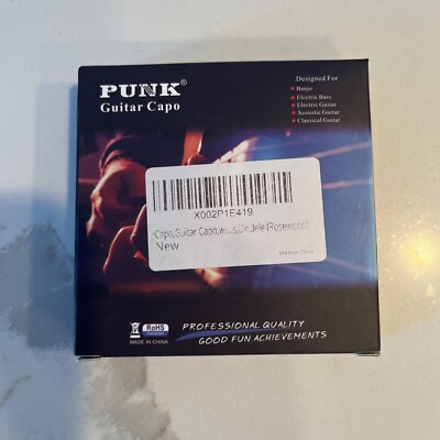 Punk Guitar Capo 1 Rosewood + 5 Picks Banjo, Bass, Guitar BRAND NEW ...