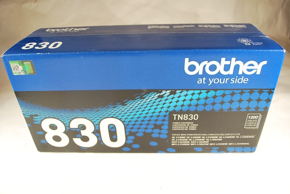 Brother Genuine TN830 Black Standard Yield Printer Toner Cartridge ...