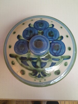Vintage M A Hadley Covered Casserole Dish W/ Lid Blueberry Bouquet ...