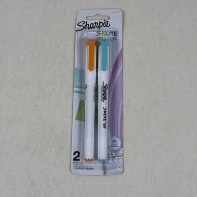 Sharpie S-Note Duo Creative Marker Set of Two Colors Orange & Blue | eBay