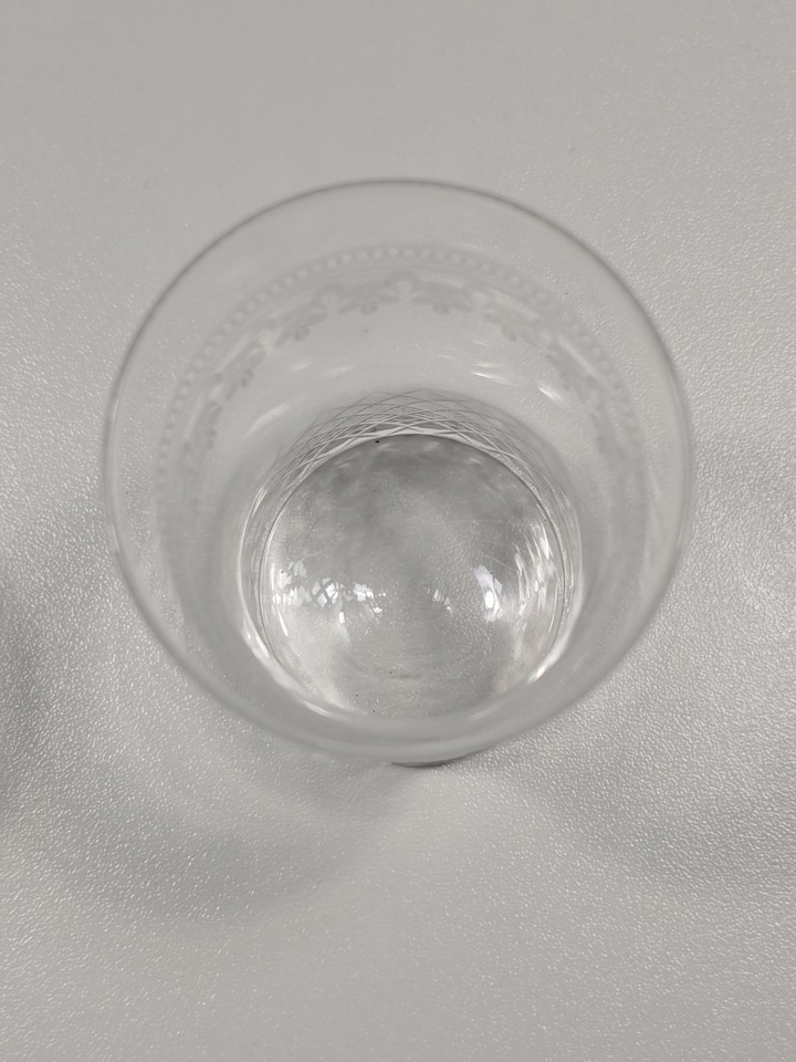 Small Edwardian Pall Mall Lady Hamilton Etched Glass-9.5cm Tall ...