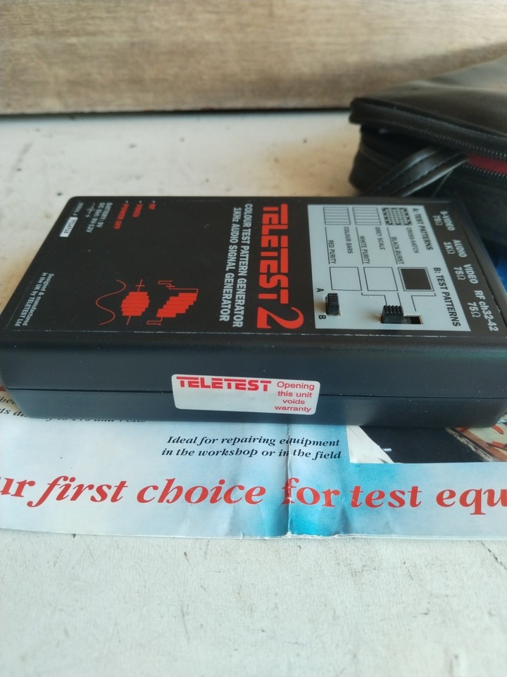 teletest 2 colour test pattern generator audio signal generator 2b3 ...