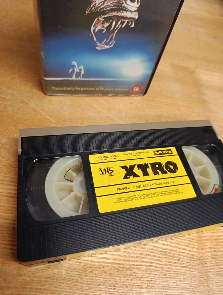 Xtro Small Box Ex Rental UK PAL VHS Horror Rare Polygram Spectrum Pre ...