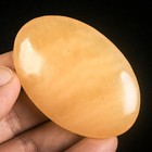 50g 60mm Natural Orange Calcite Palm Stone Sun Stone Crystal Healing ...