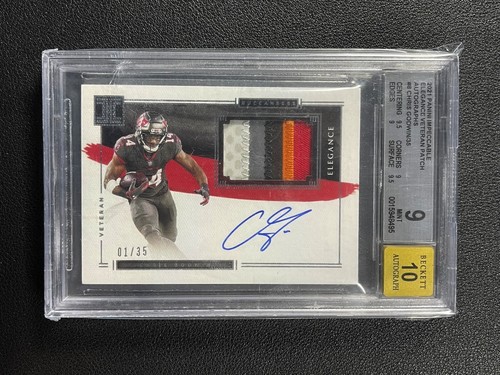 CHRIS GODWIN BGS 9 2021 PANINI IMPECCABLE ELEGANCE VETERAN 5-CLR PATCH ...
