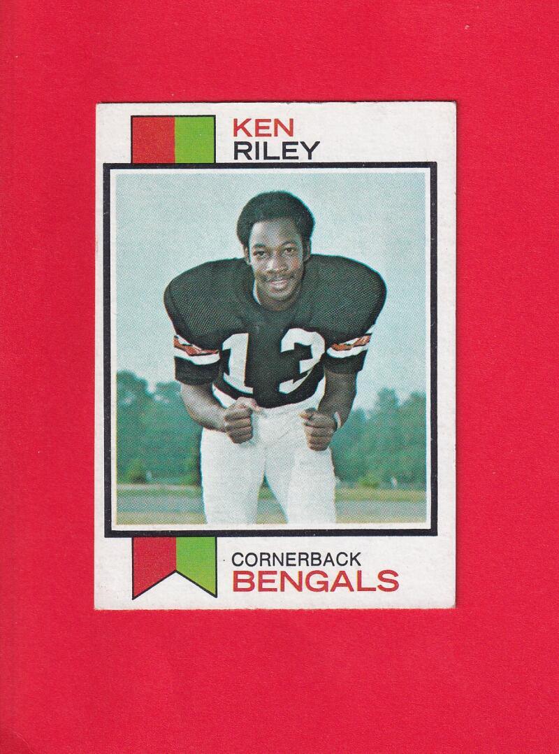 1973 Topps #171 Ken Riley RC VG/EX Very Good/Excellent Cincinnati ...