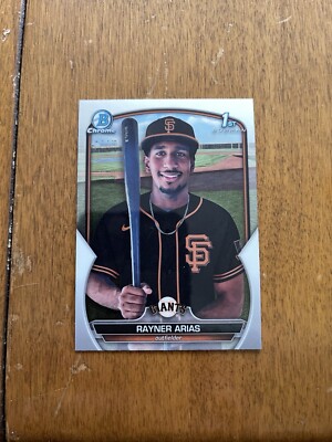Rayner Arias 2023 Bowman Prospect 1st Chrome Giants BCP-222 | eBay