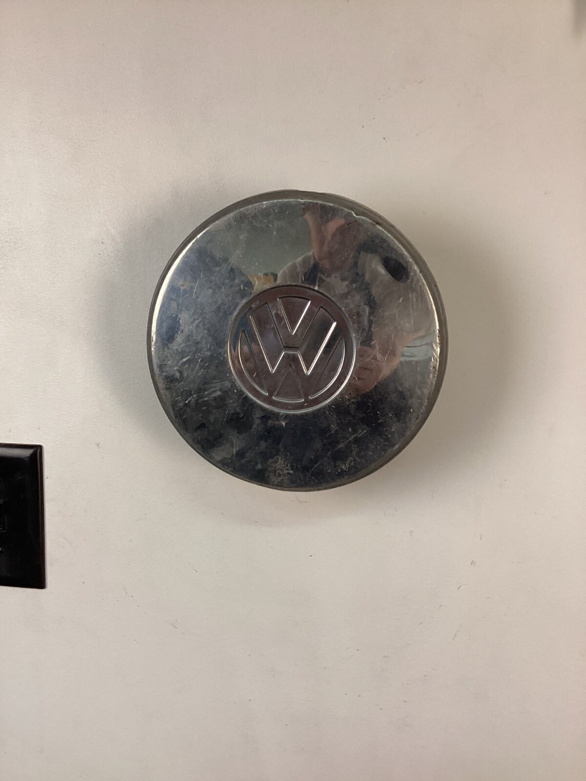 (QTY 1) VOLKSWAGEN Bug Beetle Bus VW CHROME HUBCAP 6" Vintage CAP ...