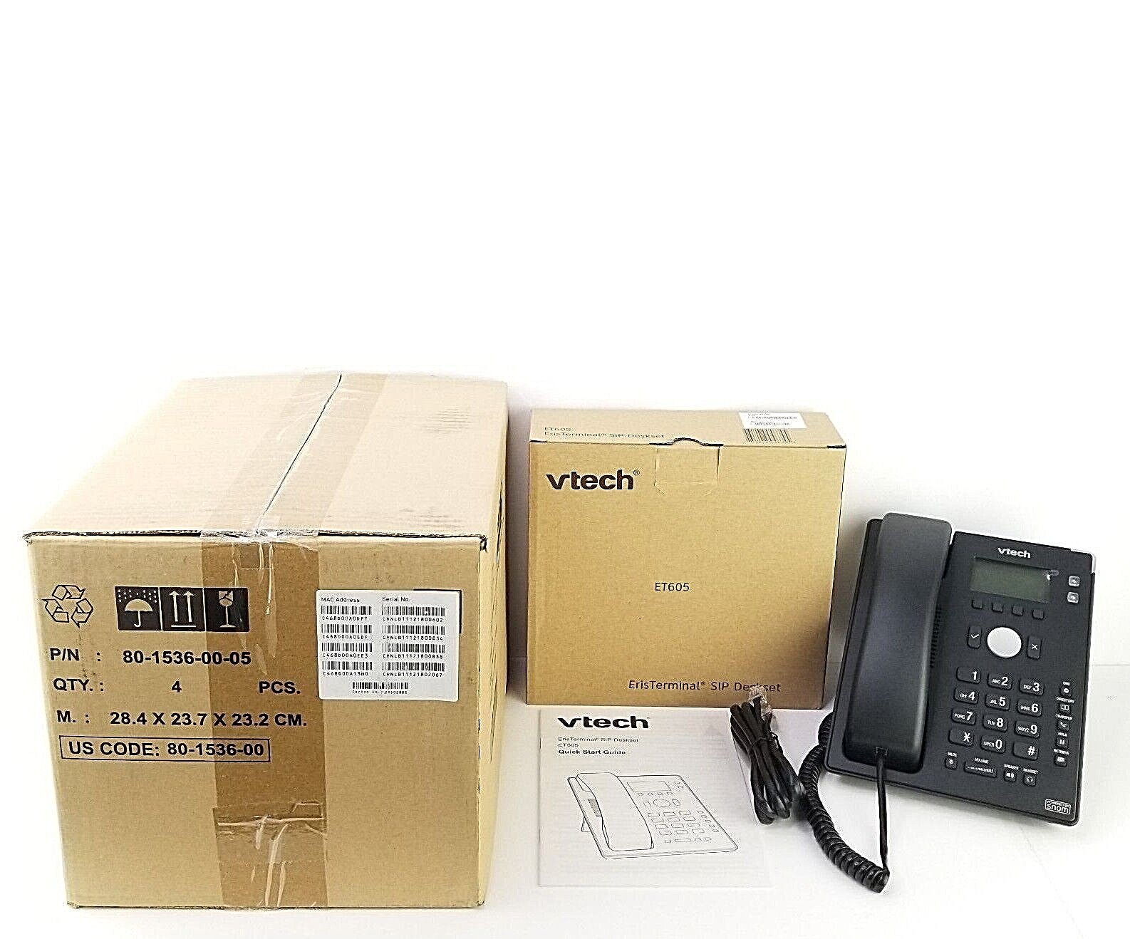 VTech ErisTerminal ET605 SIP Deskset - Black for sale online | eBay