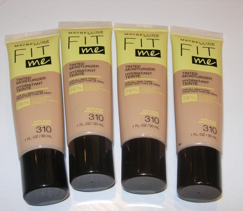 4 WOMENS Maybelline Fit Me Tinted Moisturizer FOUNDATION FACE MAKEUP ...
