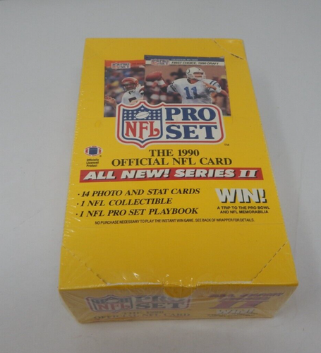1990 Pro Set Football Series 2 Wax Box, Factory Sealed, Vintage NFL ...