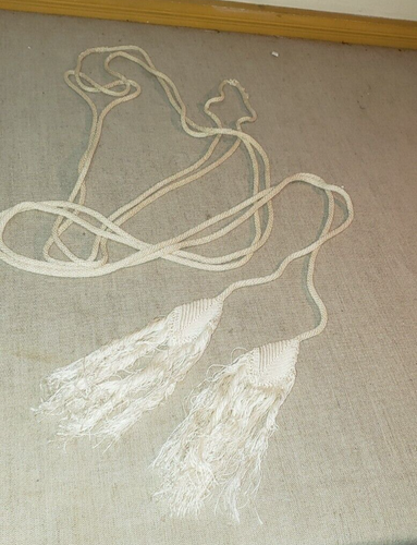 PRIEST MONK VESTMENT ROPE CINCTURE CORD CROCHET TASSELS 224" LONG | eBay