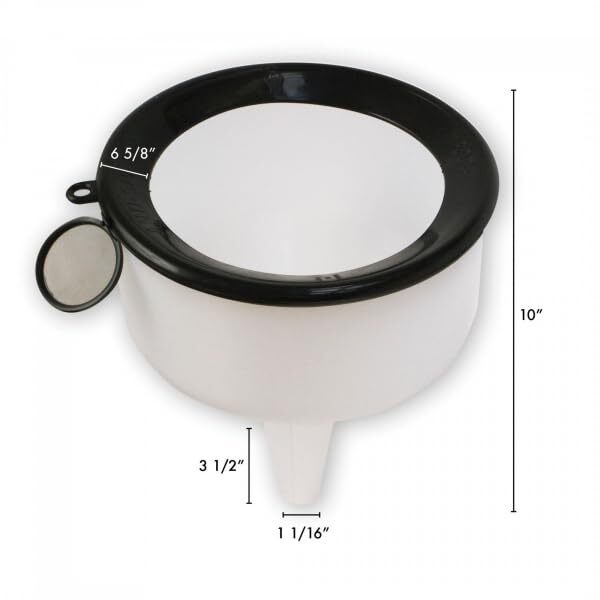 WirthCo Funnel King 144 oz. Extra Heavy Duty Polyethylene Funnel ...