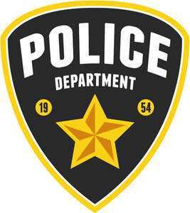 Police Department Star Emblem Sign Car Bumper Sticker Decal 4" x 5" | eBay