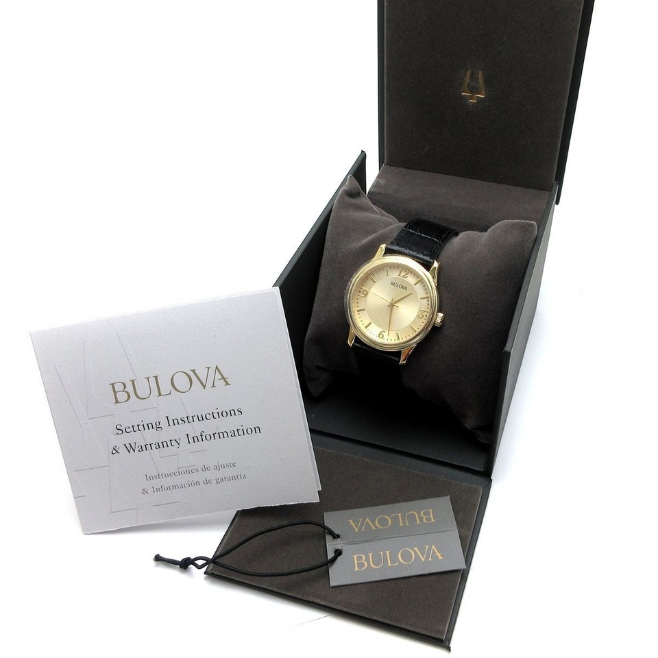 Bulova Classic Gold Round Men's 3-Hand Watch 97A70 BULOVA Working ...