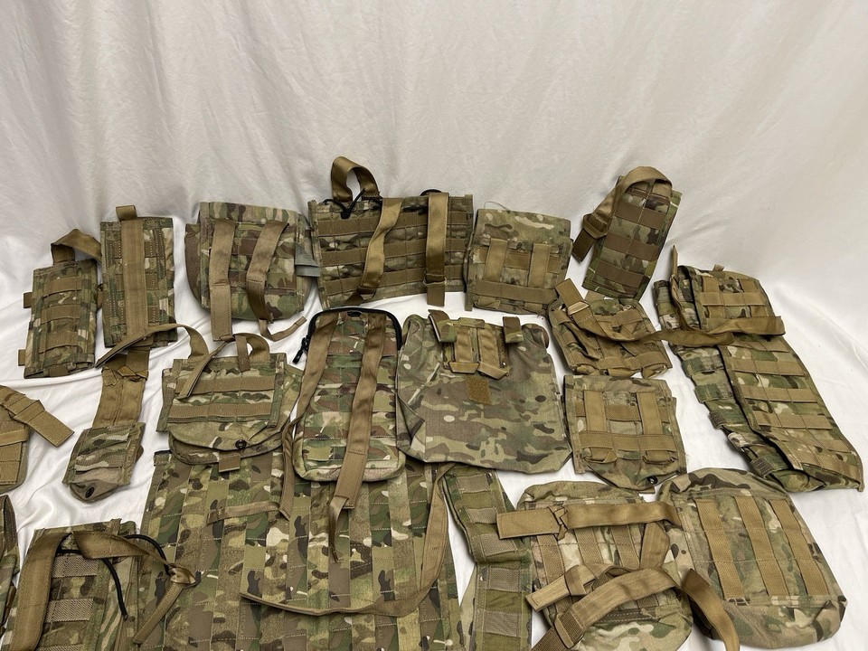 Pre MSA Paraclete Multicam MSA Paraclete Pouch Lot Triple Mag 50 CAL ...