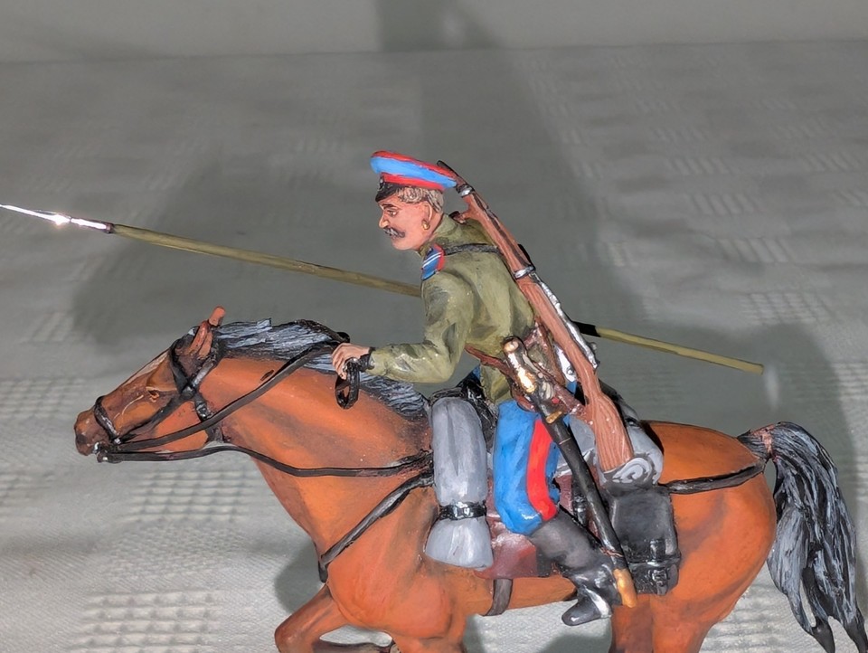 St. Petersburg Russian Cossack Soldier Lancer WWI / Russian Revol. Era ...