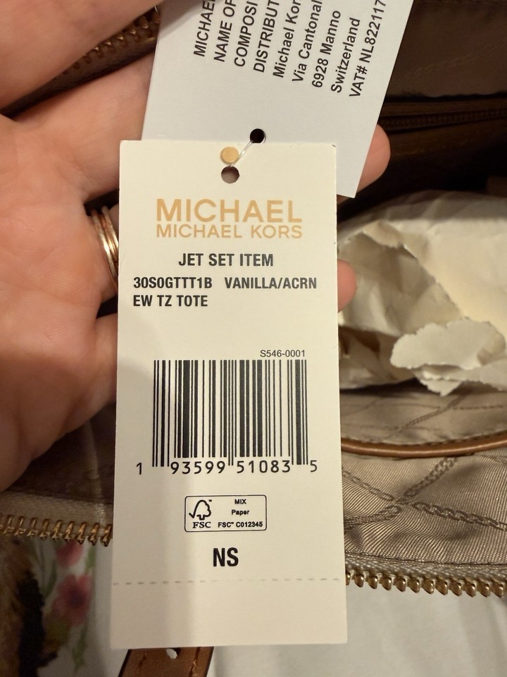 Brand new Michael kors jet set logo tote bag | eBay UK