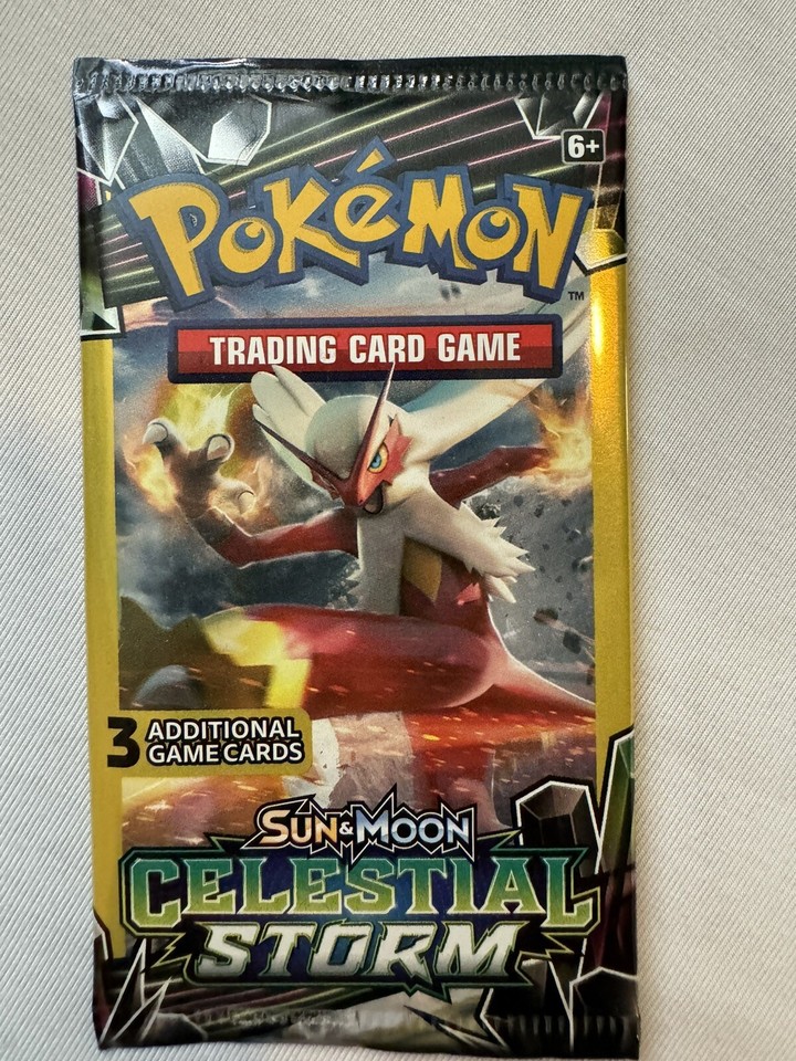 3x Pokemon Packs Celestial Storm Sun & Moon Mini Booster Pack Pokemon ...